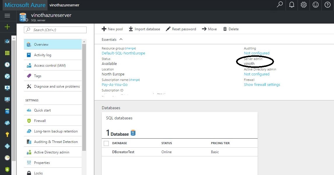SQL Server Technet: SQL Azure database - dbmanager and loginmanager role