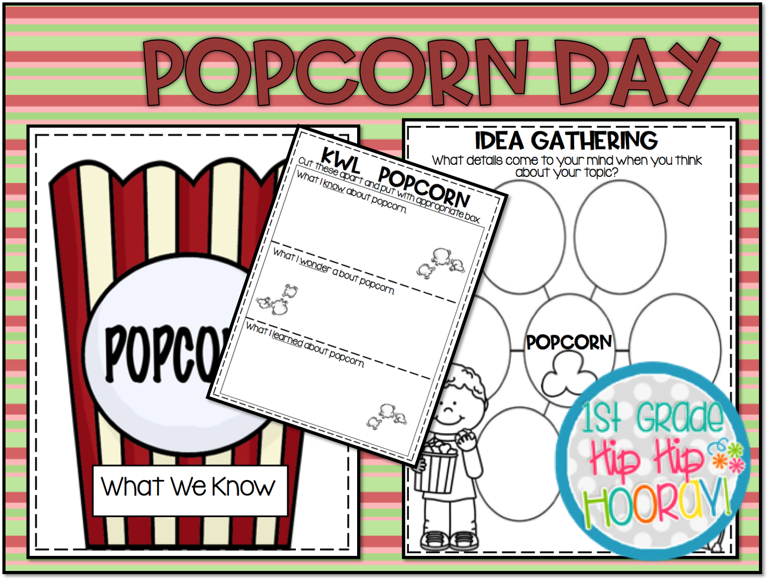 1st Grade Hip Hip Hooray!: Popcorn Day...Perfect for End of the Year ...