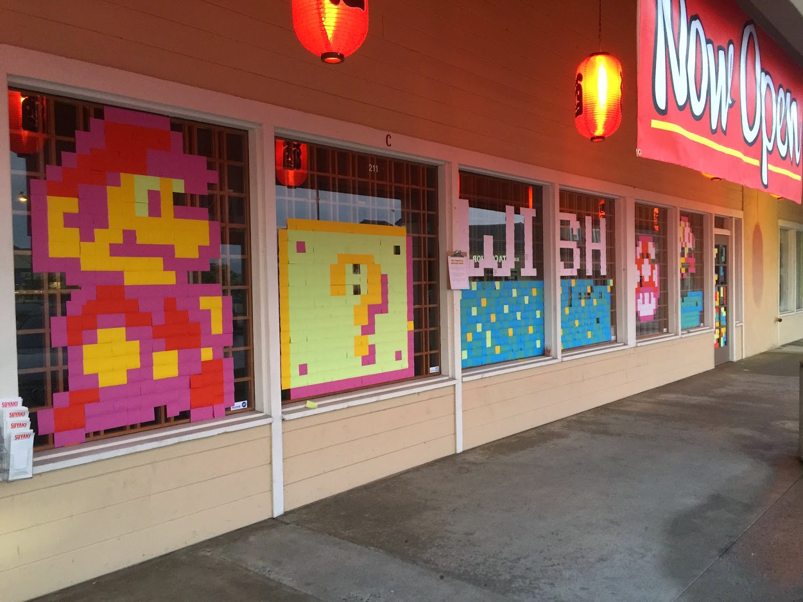 Encinitas Report: Awesome Encinitas Shopping Center Pixel Art