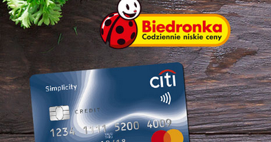 Bon 400 zł do Biedronki za wyrobienie bezpłatnej karty Citi Simplicity ...
