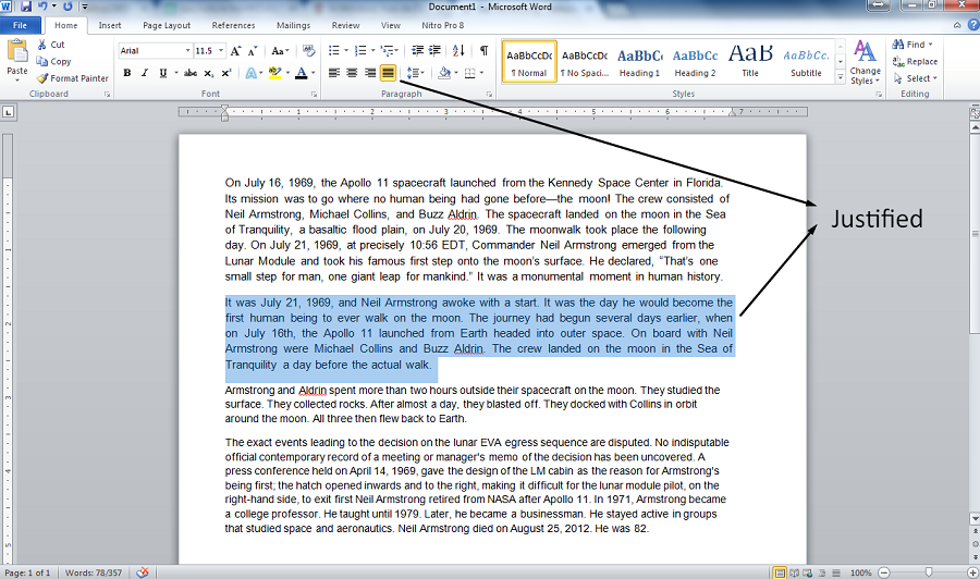 Paragraph alignment | NIKHIL'S BLOG