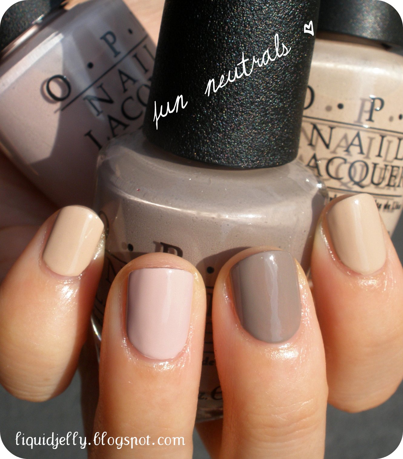 Liquid Jelly: OPI Germany: Neutrals Can Be Fun Too!