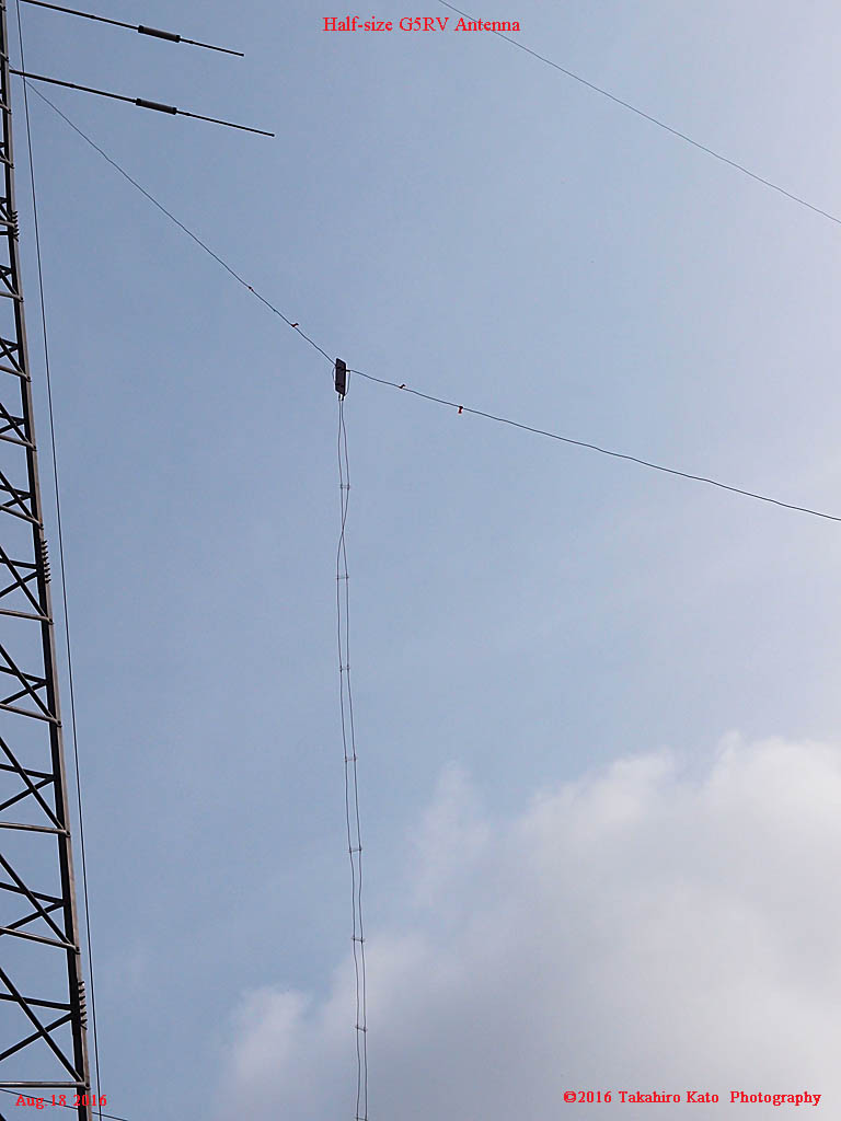 Radio Experimenter's Blog: 【Antenna】 Half-size G5RV Antenna