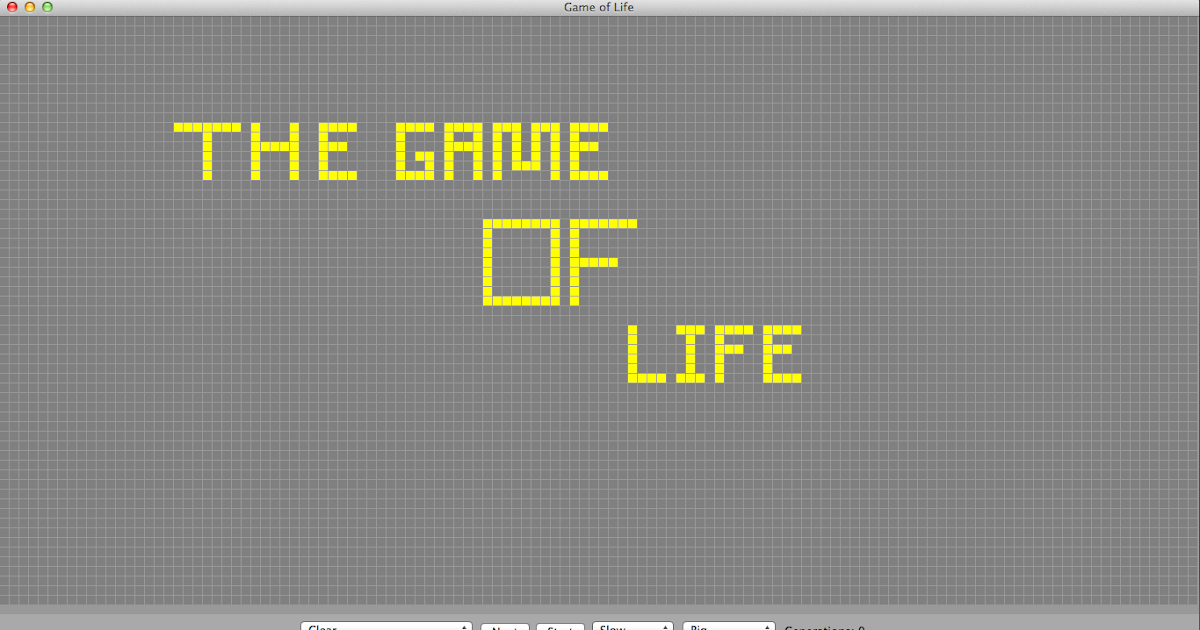 Cult Software: John Conway's Game of Life: PC / Mac