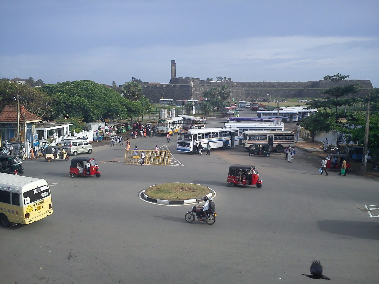 Modern bus stand for Galle