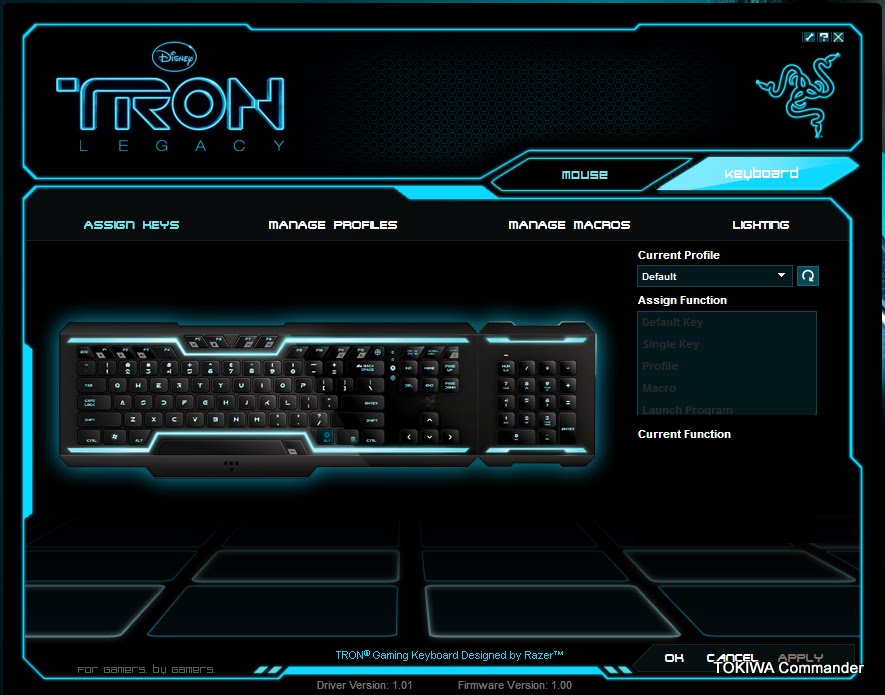 Razer TRON Legacy Gaming Keyboard #2 Details