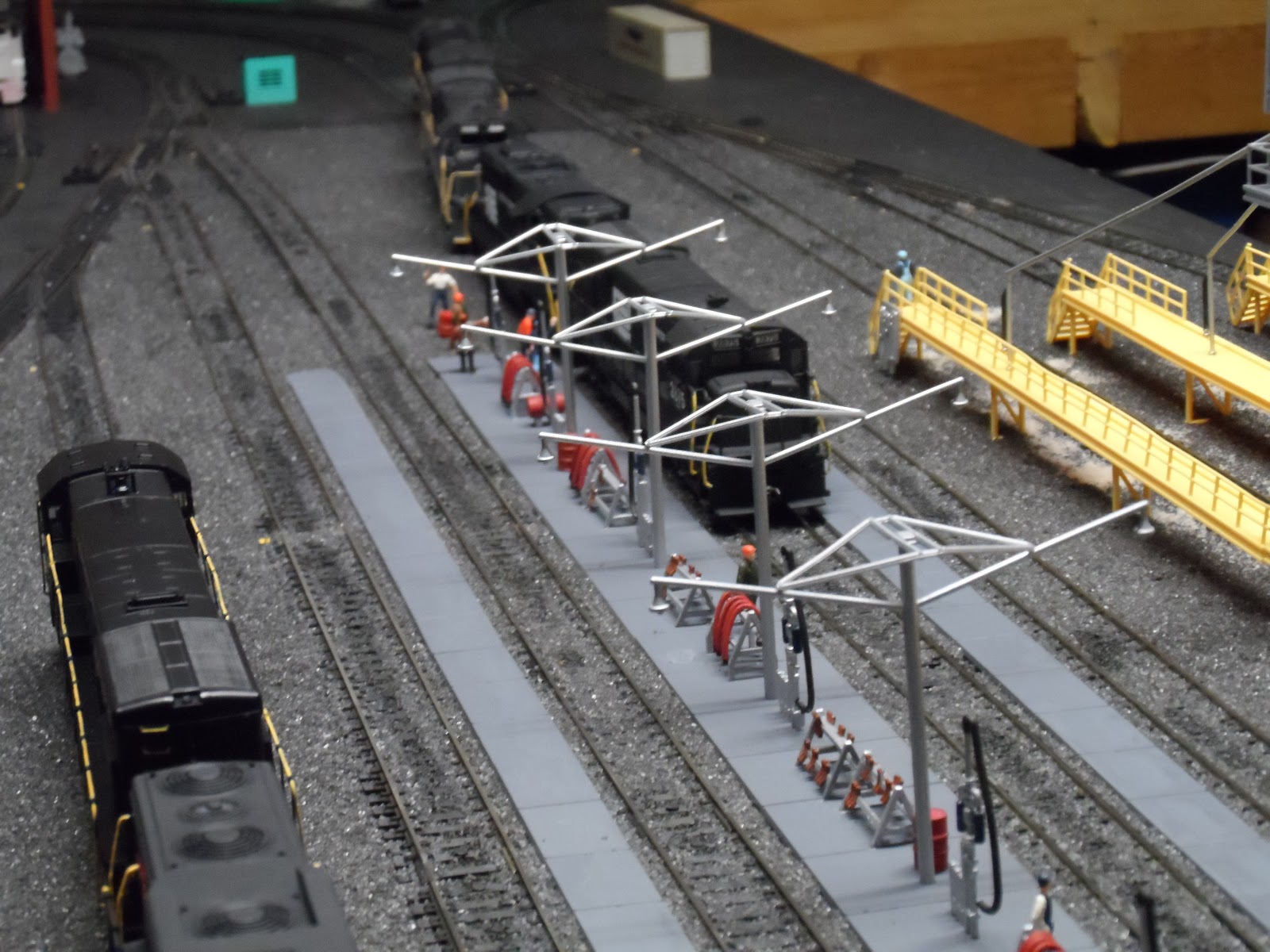 New York Central Train Layout: Terminal Yard Engine Facility Additions