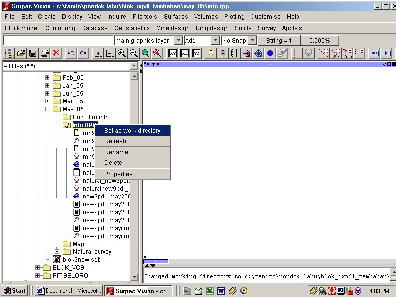 Daripadaselo: Surpac: Semacam Tutorial atau Panduan Penggunaan Surpac ...