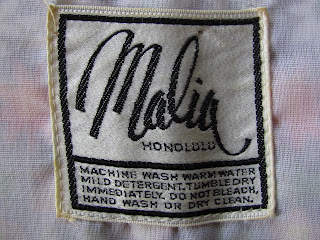 Pintucks: Hawaiian Fashion Label: Malia of Honolulu