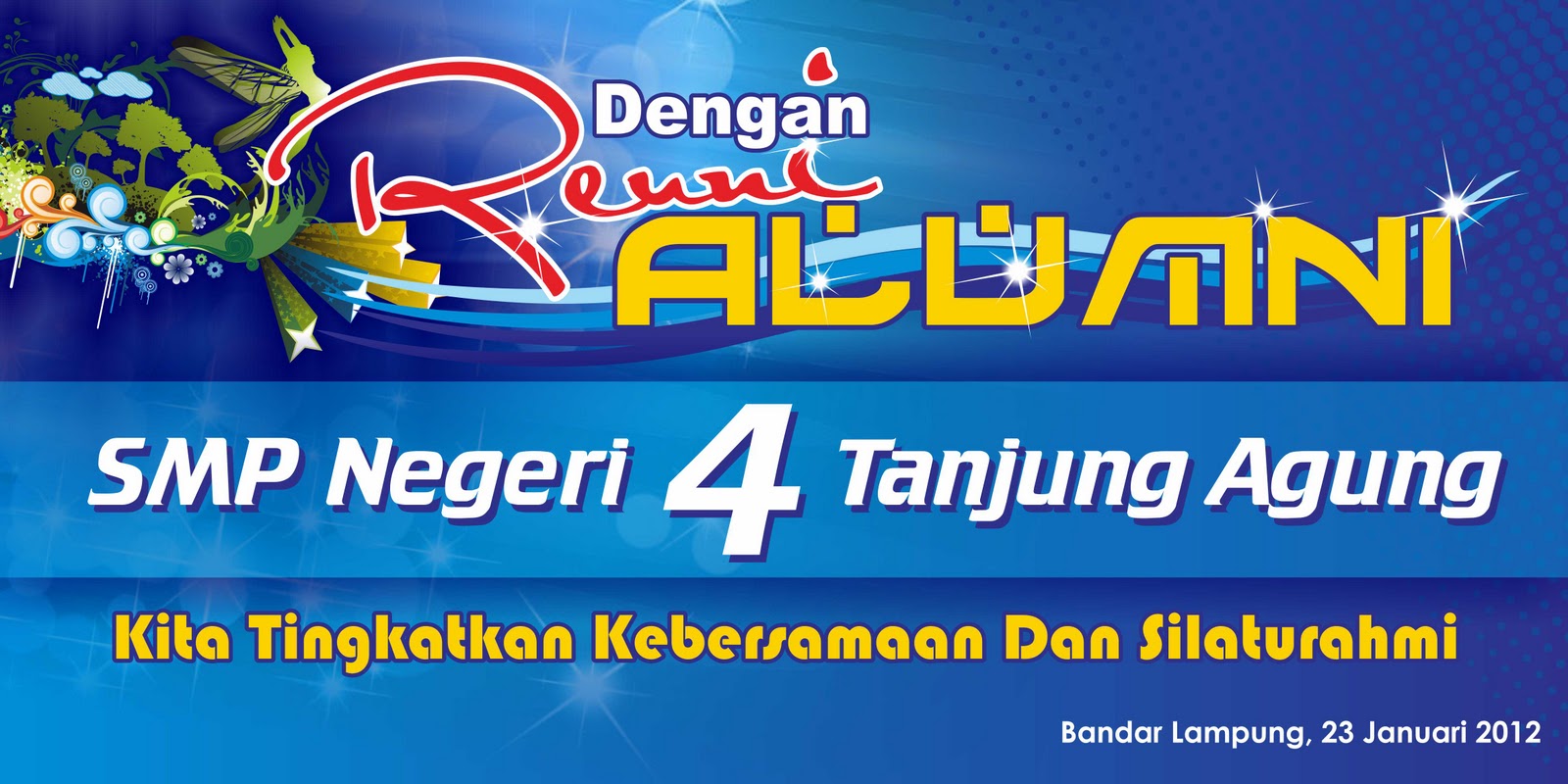 Afrora Desain: Backdrop Reuni