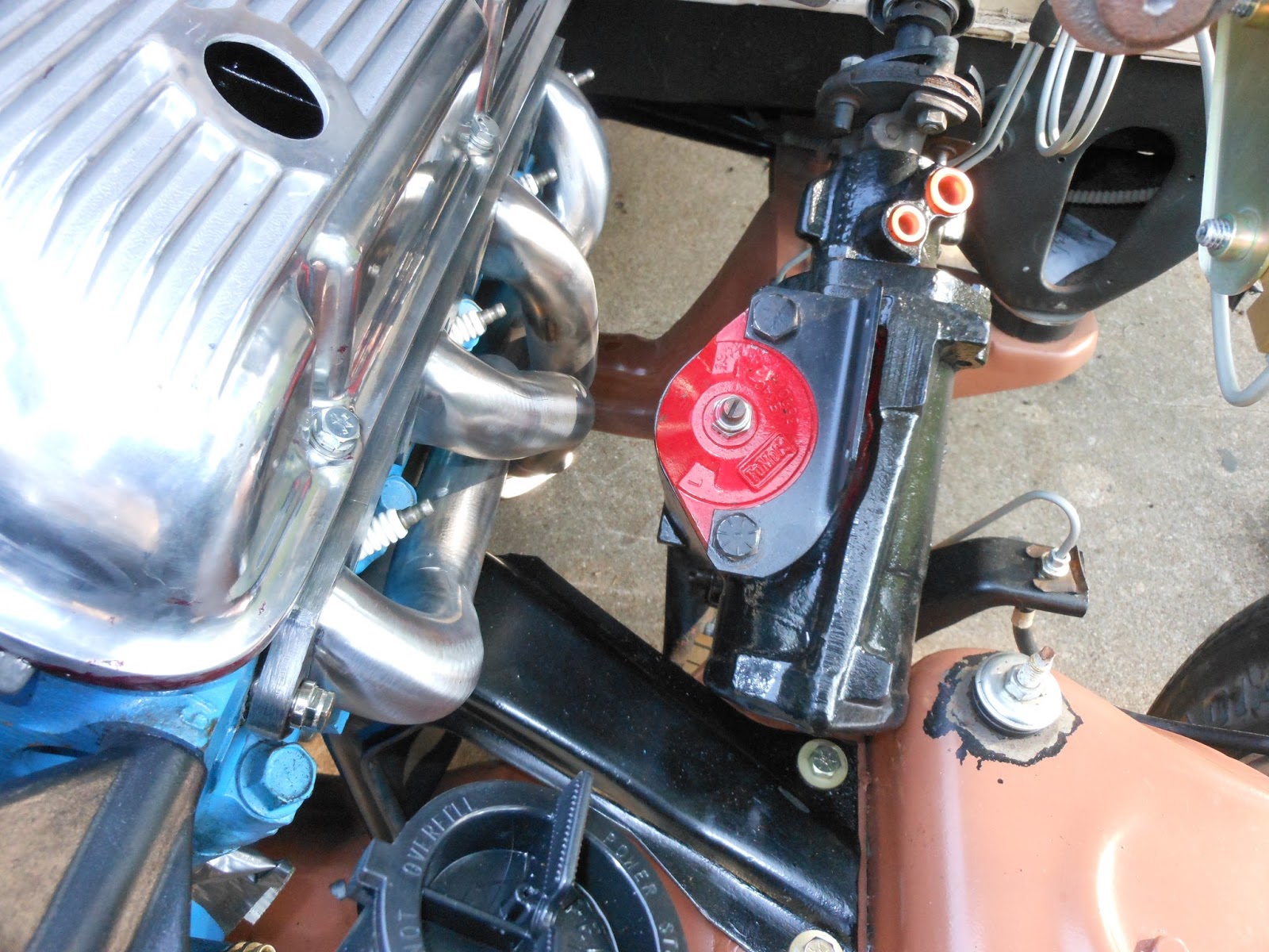 1967 Ford F100: 351 Windsor Headers for Bump Side F100