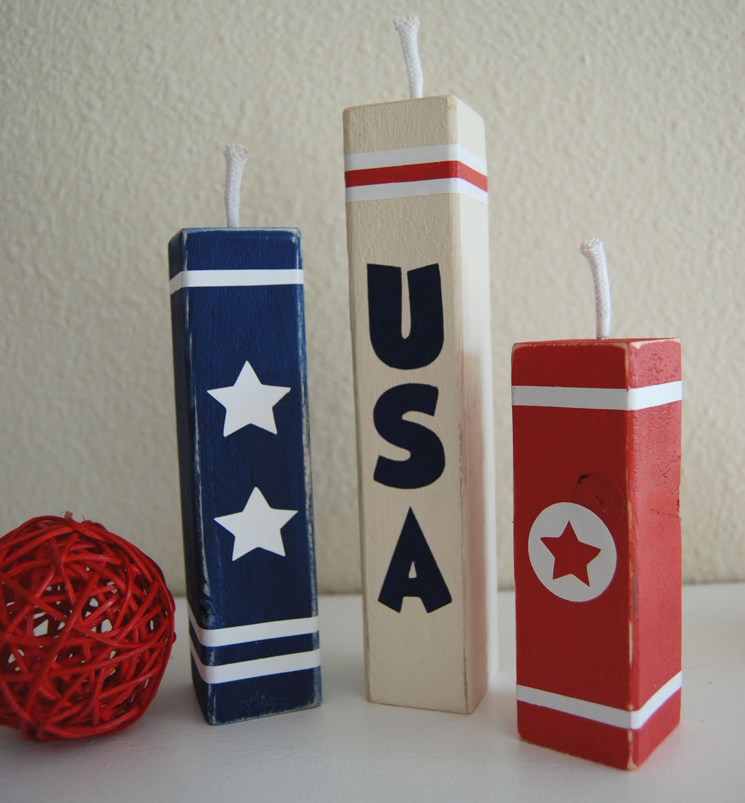 Wooden Firecracker Craft