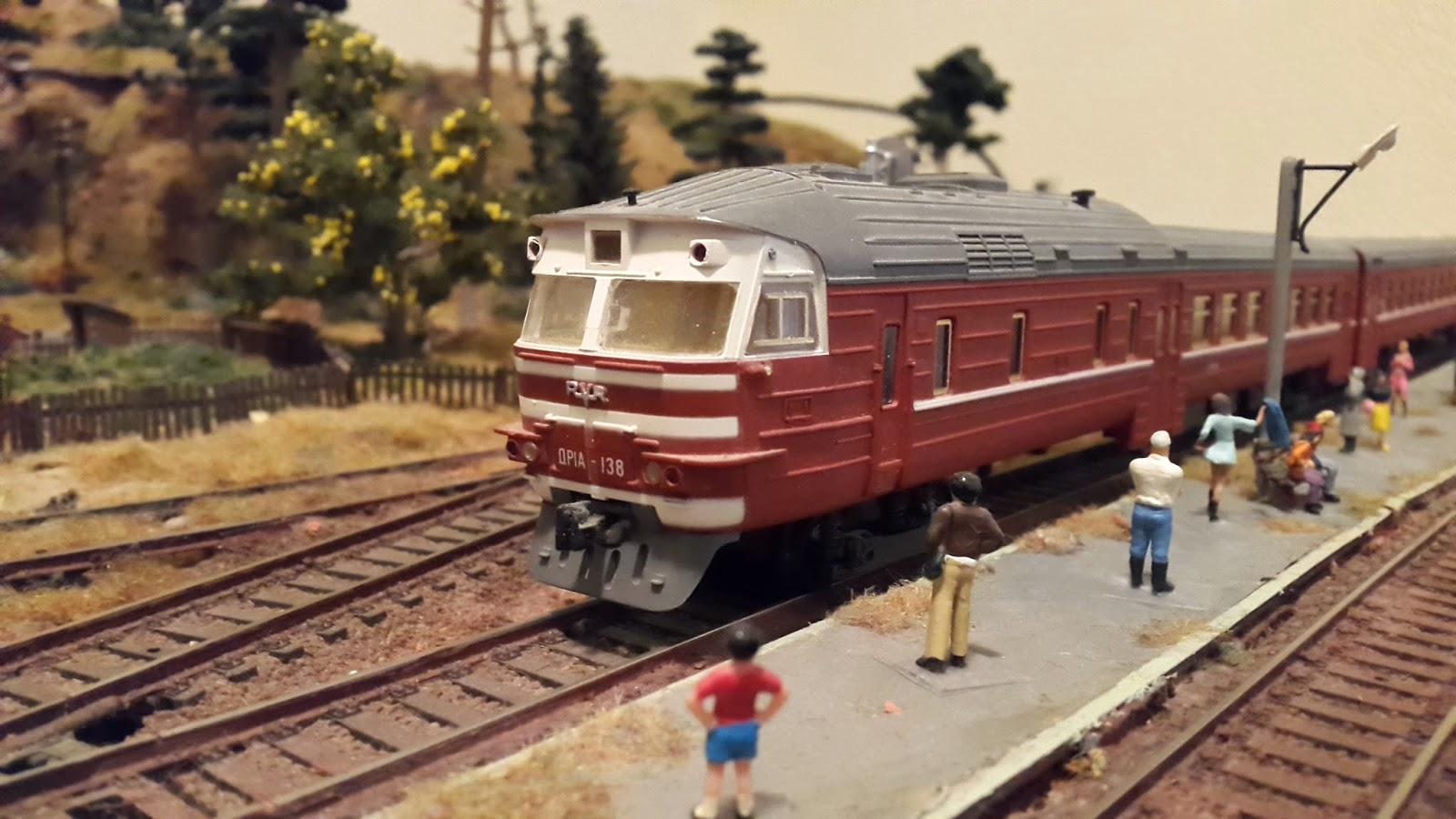 Soviet model train layout