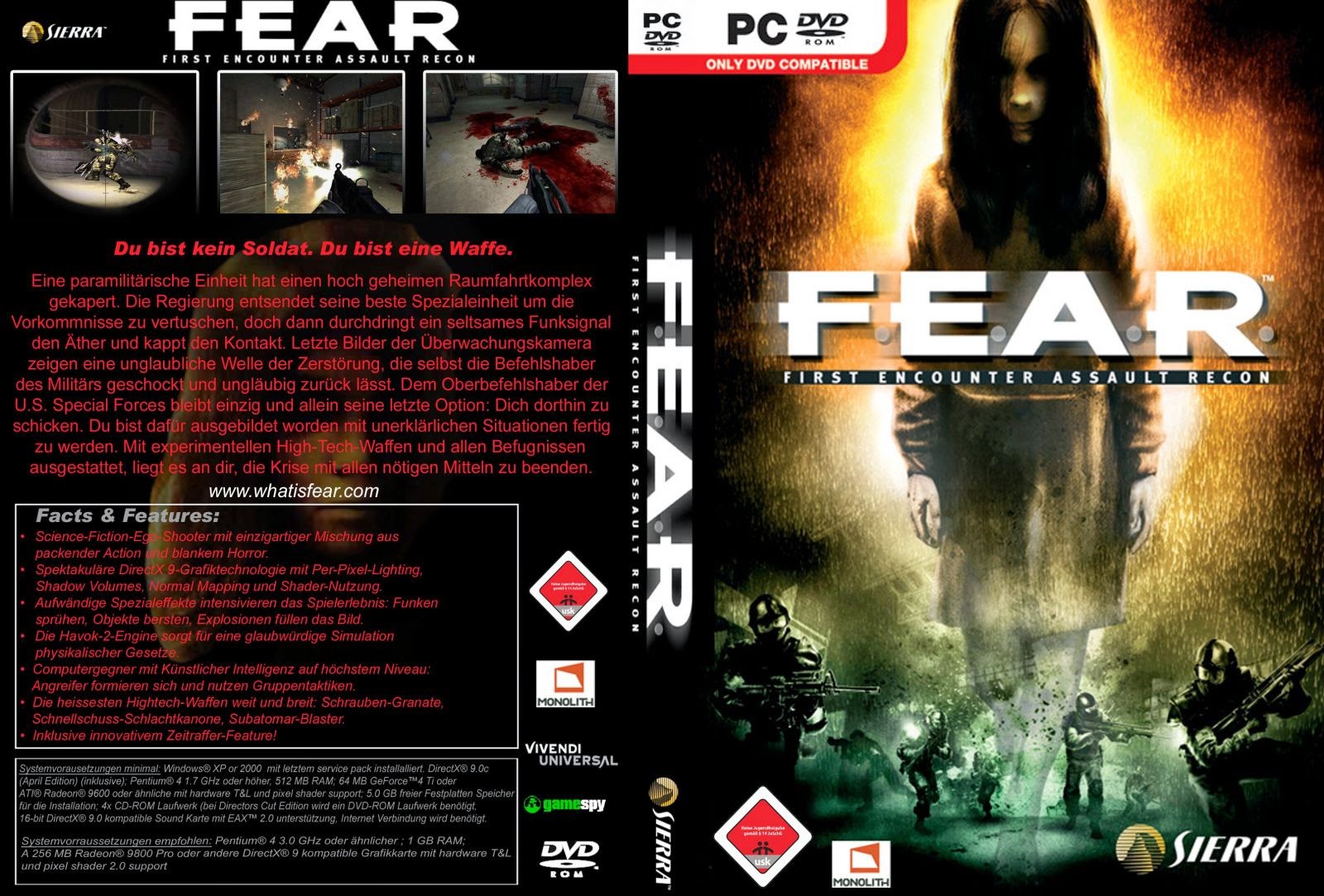 descarga Juegos mega pc: F.E.A.R. + Extraction Point + Perseus Mandate ...