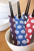 Totally Tutorials: Tutorial - How to Make Origami Chopstick Wrappers