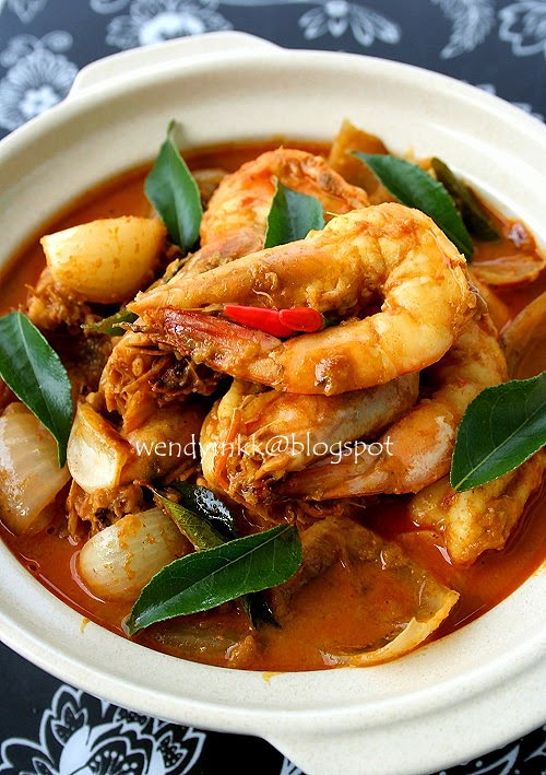 Table for 2.... or more: Indonesian Curry Prawns 印尼咖喱虾- Hee Hee Ha Ha #3