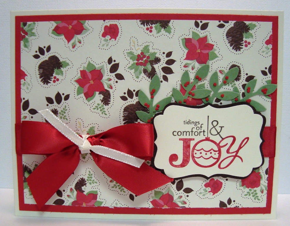 Stampin For Me: Holly Berry Bouquet Designer Paper