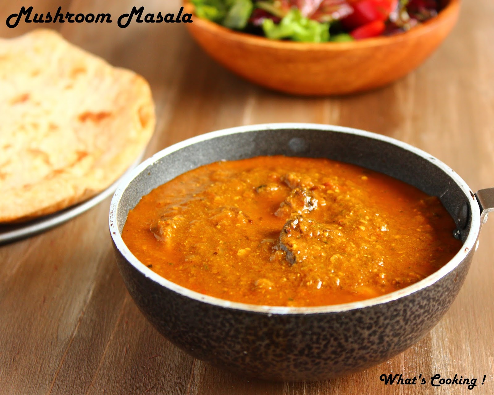 The Noisy Kitchen : Mushroom Masala