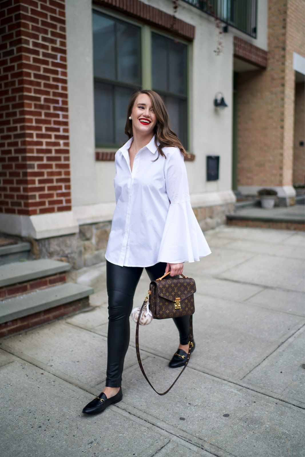 Bell Sleeve Button Up | Connecticut Fashion and Lifestyle Blog ...
