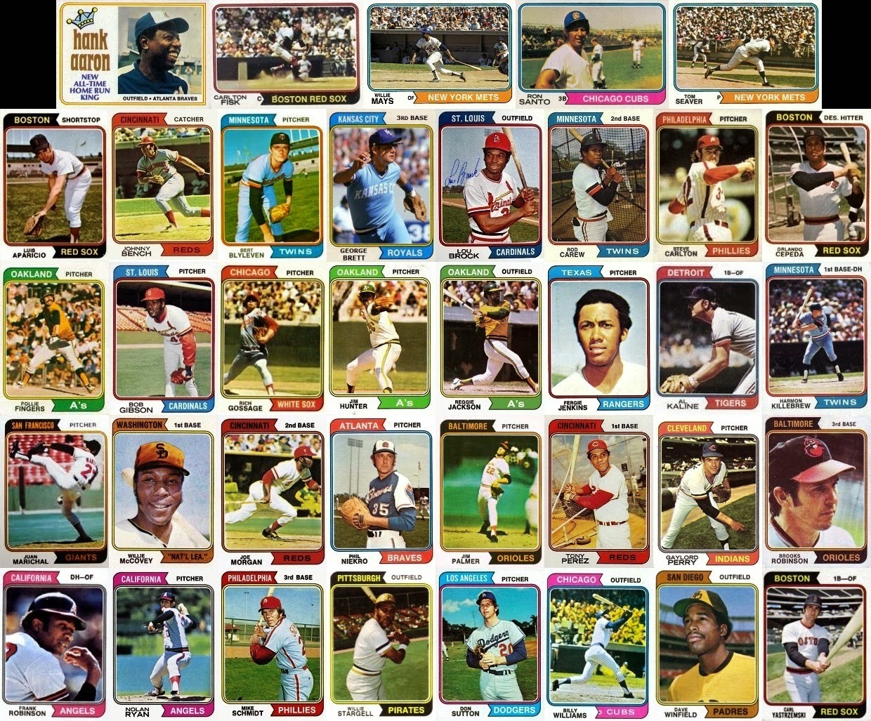 Four Friend's All-Time, All-Star Teams: Topps Hall of Fame Wallpapers