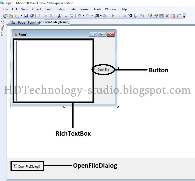 Menggunakan Openfiledialog Untuk Membuka File Di Vbnet
