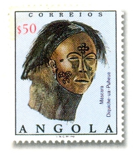 Filatelia de Angola: 1976 - Máscaras de Angola