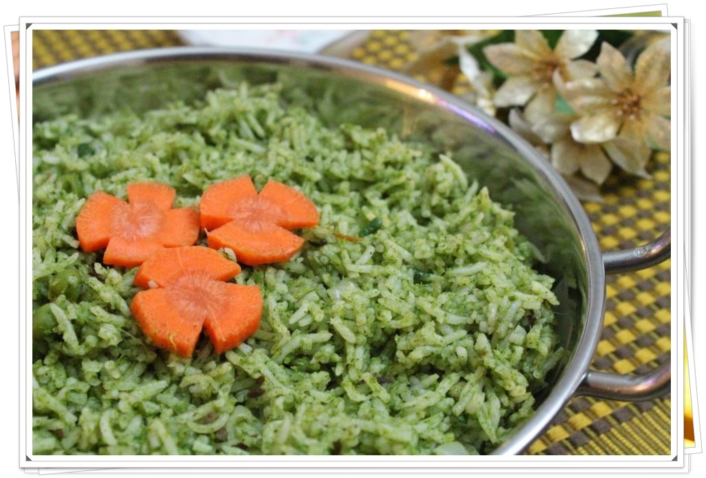 Asha's Kitchen: PALAK RICE~