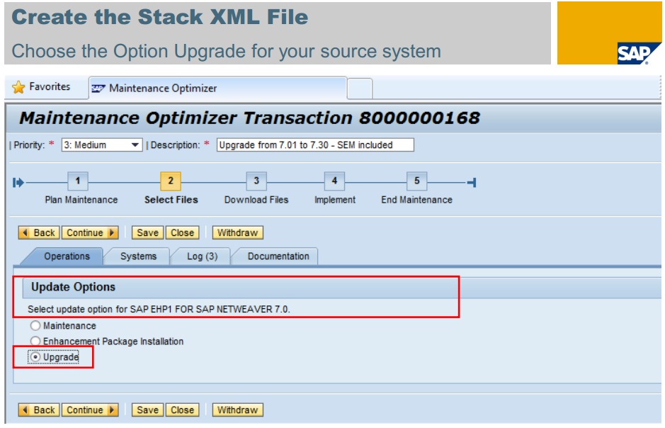 Sap installation with xml file - fitbap
