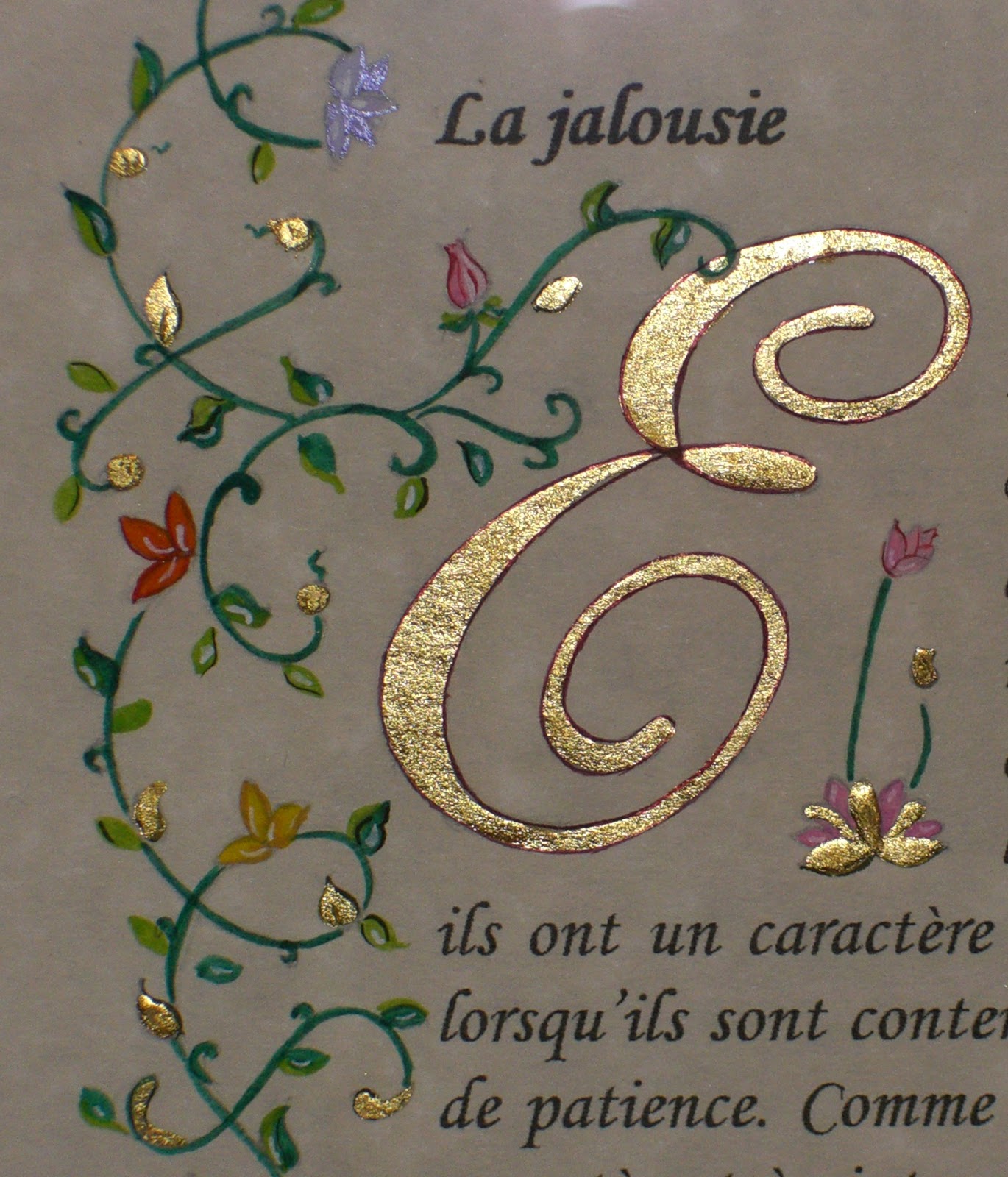 L'art en Lumière: Lettrines