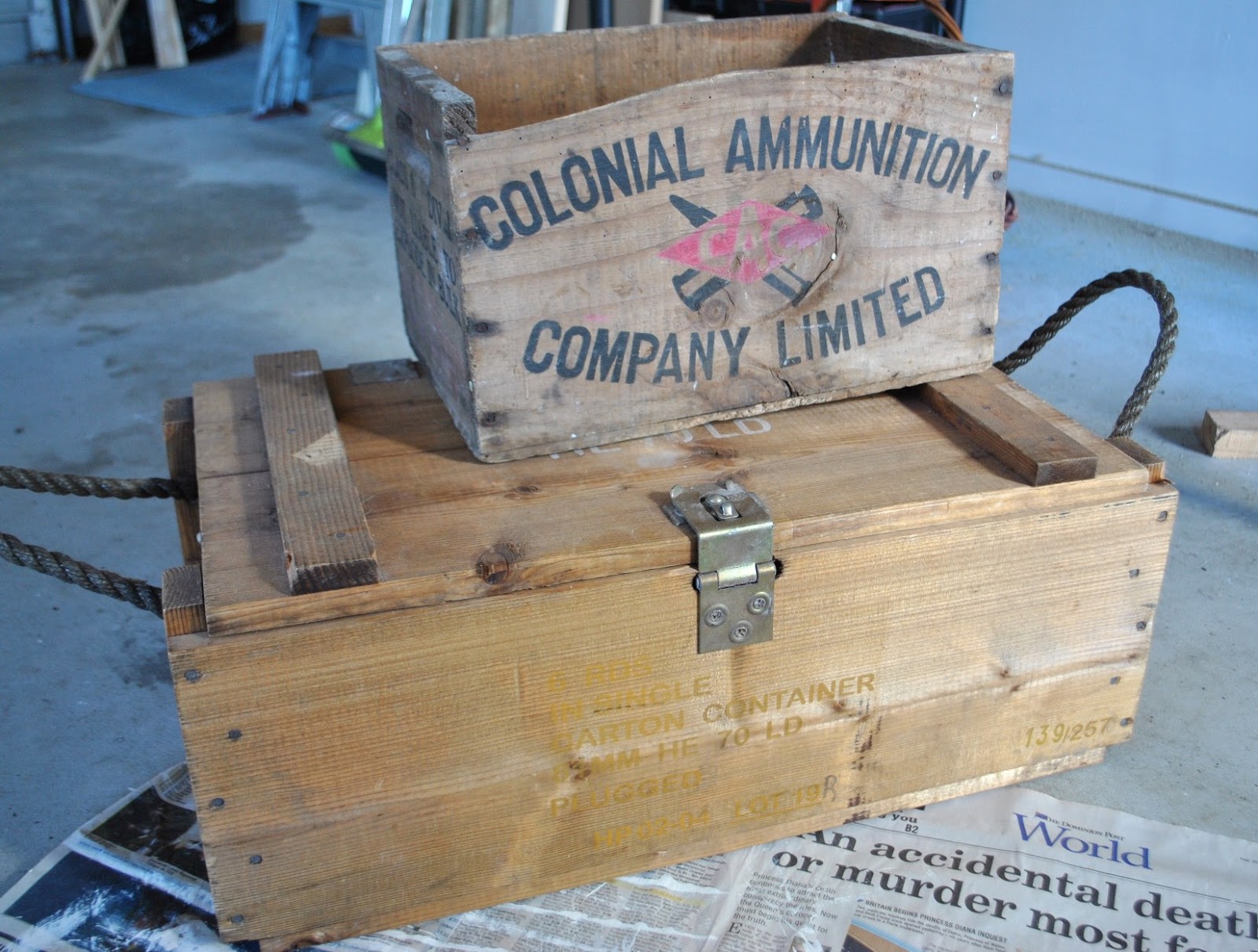 DIY Kiwi: Old army boxes get a new look