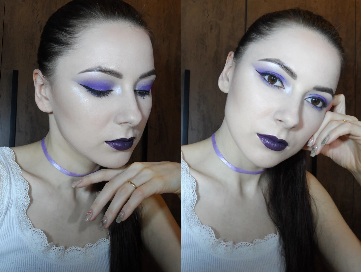 [Day 15] Stunning, Monochrome Makeup Look | Ultra Violet | January Girl