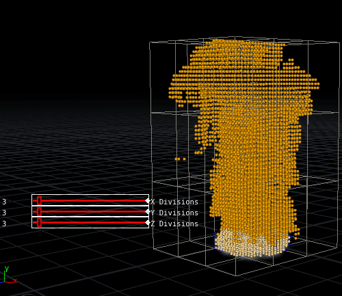 サルにもわかる Houdini: pyro lattice deform