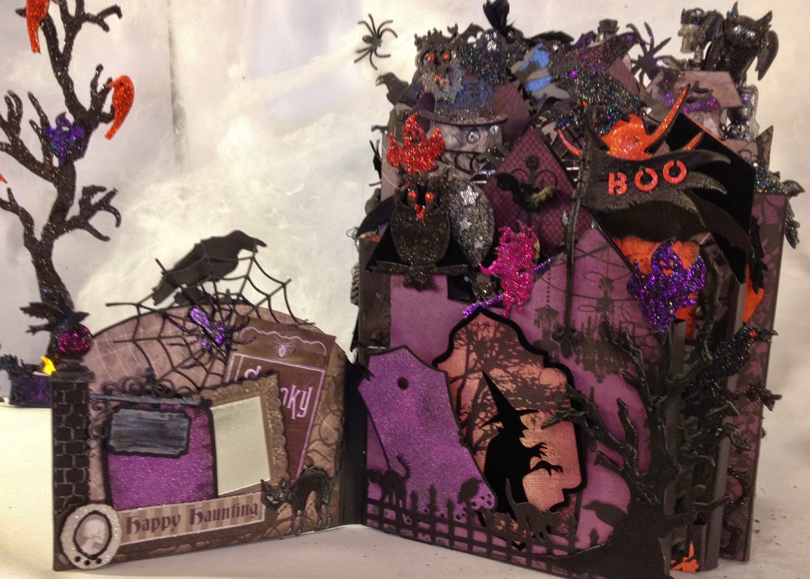 Recollections spooky castle Halloween mini album | annes papercreations ...