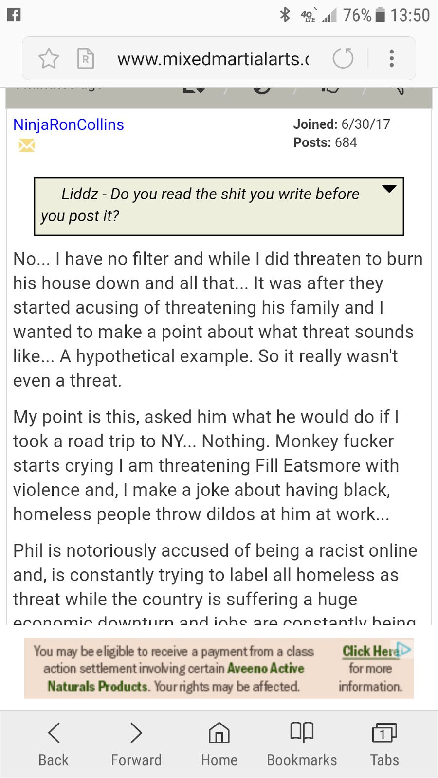 Ron Collins Facts: Ron Collins: Threats, Sad Defeats, Pointless Arguments