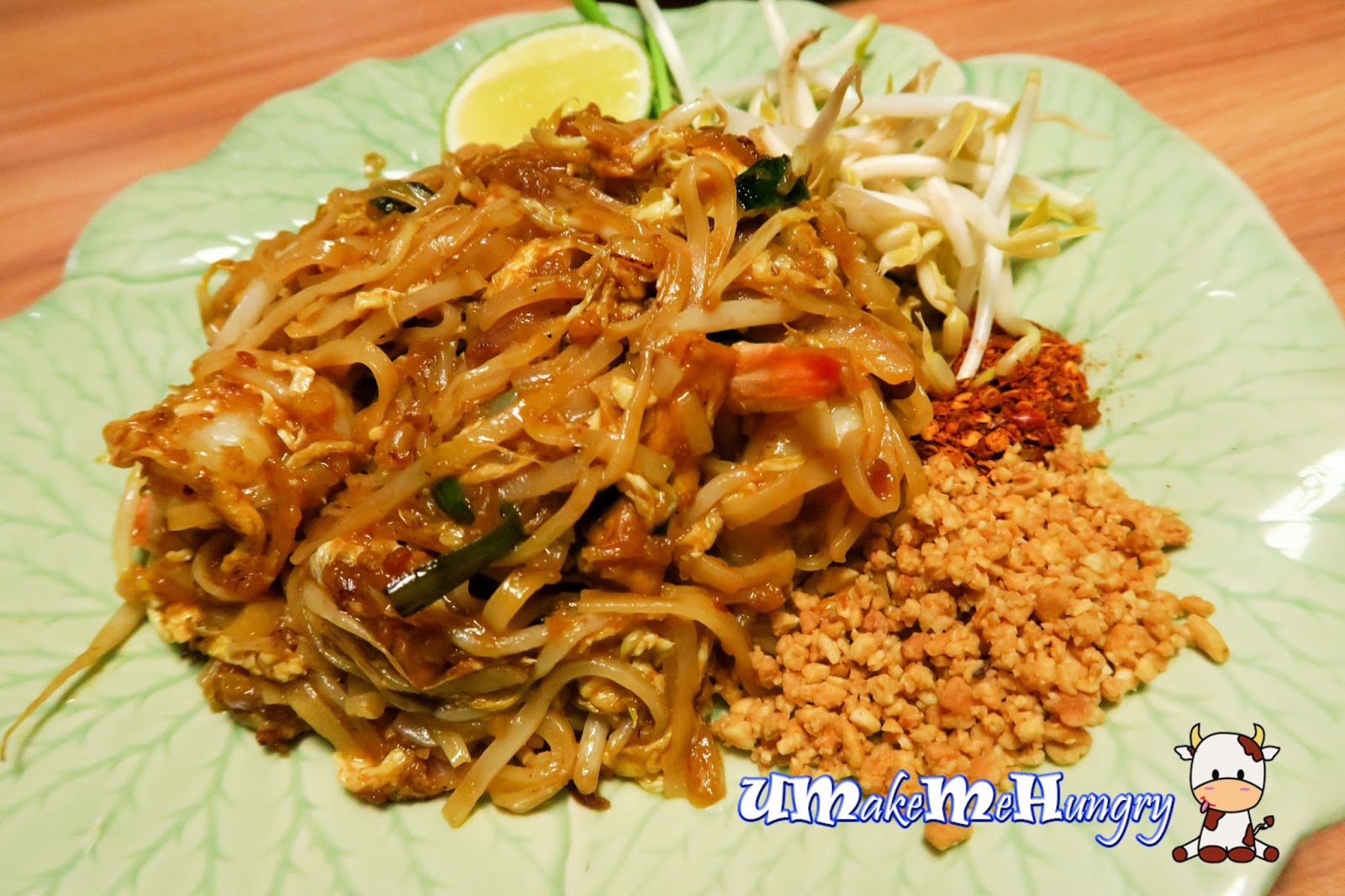 Phad Thai Fried Noodles with Prawn