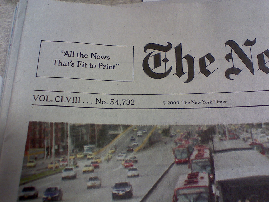 Every Day Is Special: February 10 - All the News That's Fit to Print Day