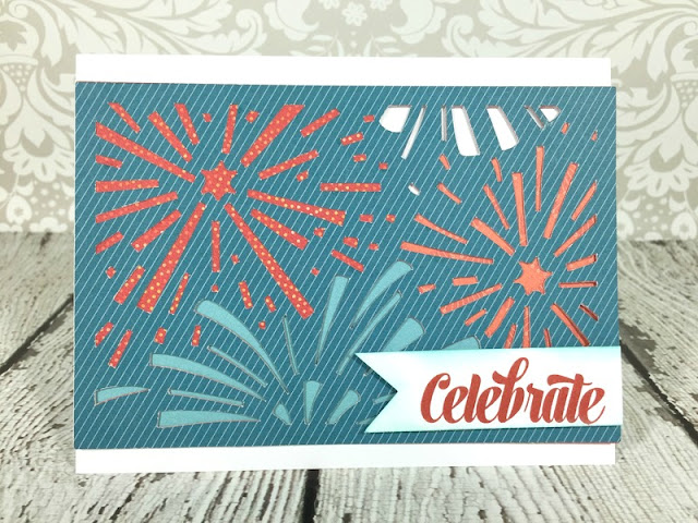 Courtney Lane Designs: Cricut Fireworks card