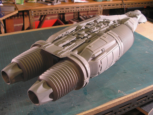 RC Sci Fi: Unfinished Old Spaceship model Part 2