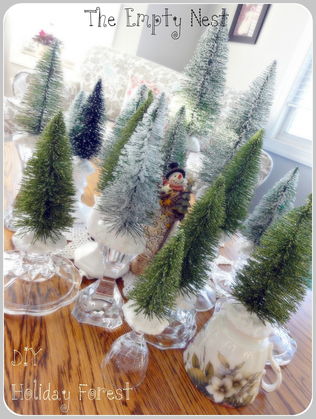 The Empty Nest: DIY Winter / Holiday Forest