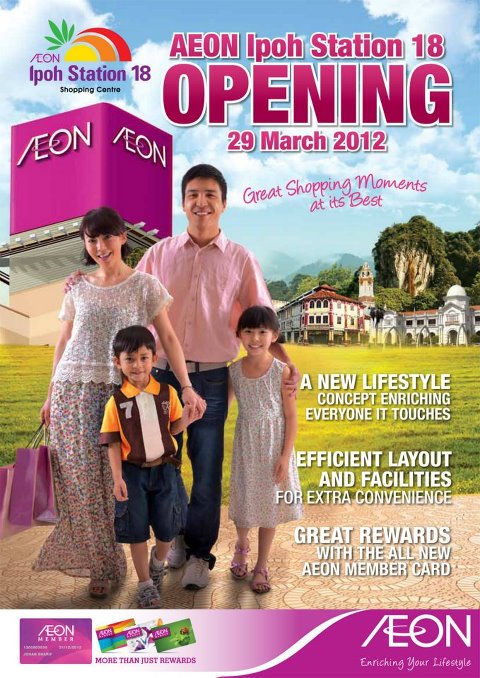 cavingliz non-cave albums: Aeon - Jusco - opens at Station 18, Ipoh, Perak