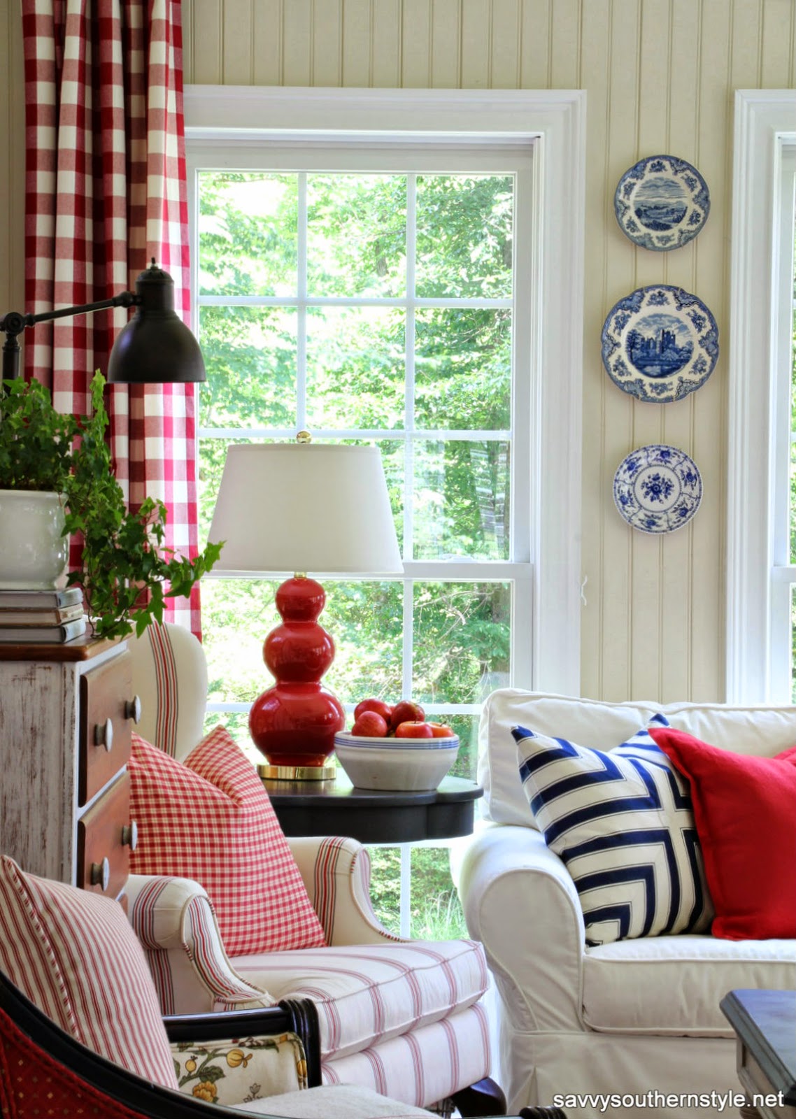 Navy And Red Decor at Johnny Will blog