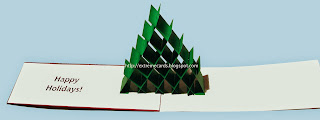 Sliceform Christmas Tree from Paper Strips