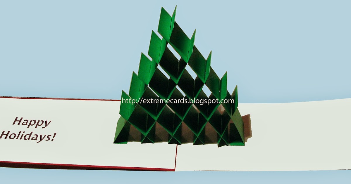 Sliceform Christmas Tree from Paper Strips