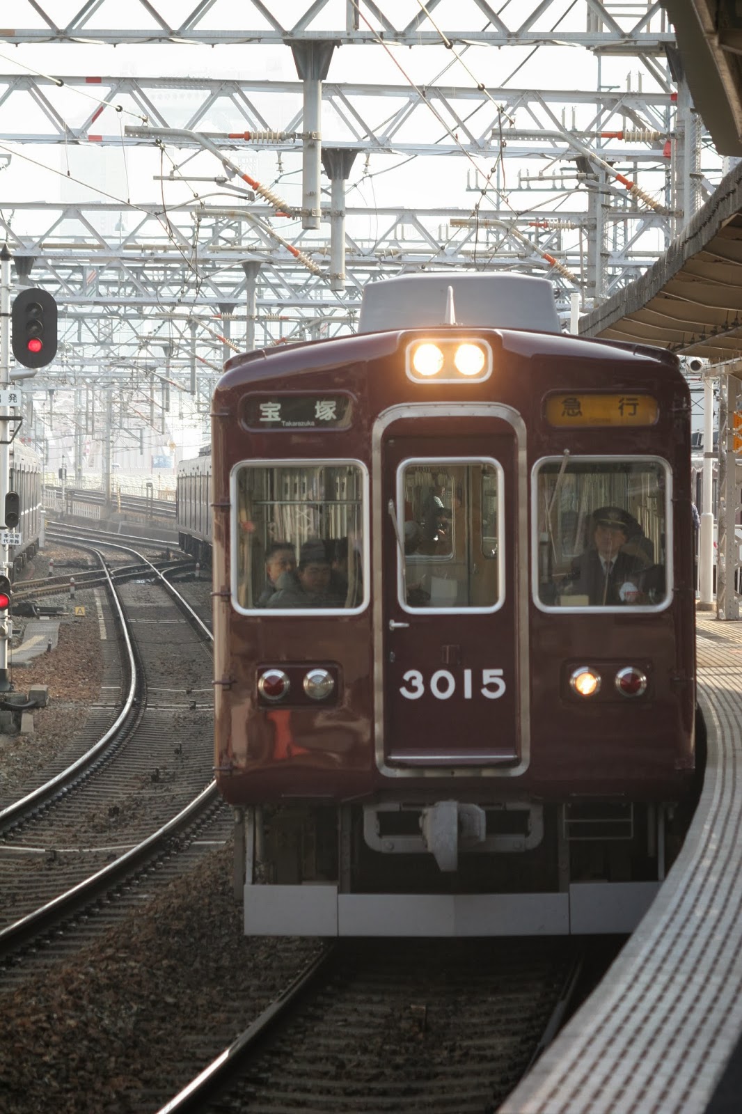 pikarail's blog: 140202-阪急電鉄-宝塚線3000系3064F・最後の3000系8連@十三。