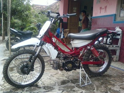 Modifikasi motor bebek jadi trail terbaru klx mini dengan cara dan ...