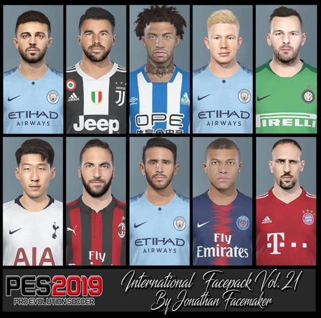 International Facepack Vol. 21 - PES 2019 - UPDATE4U
