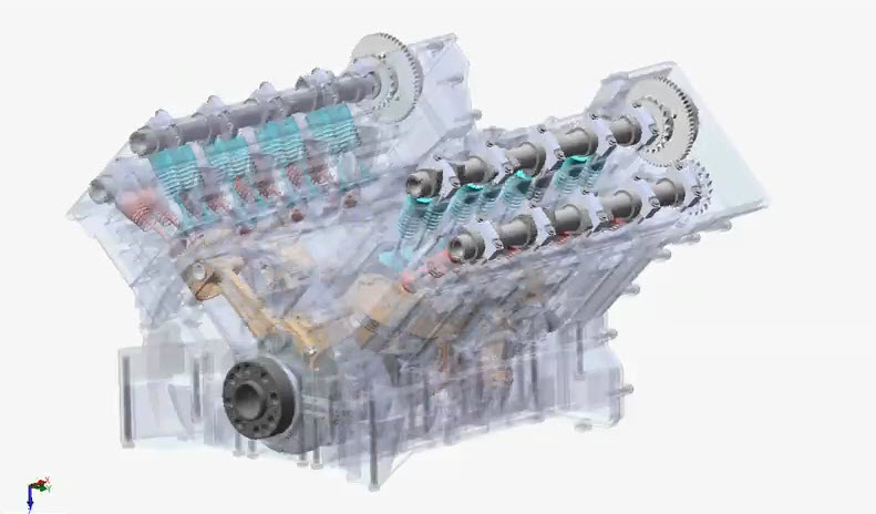Solidworks Jaguar V8 4.2L engine - SolidWorks Share