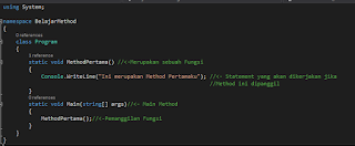 Cara Membuat dan Memanggil Fungsi Kedalam Pemrograman Bahasa C# ...