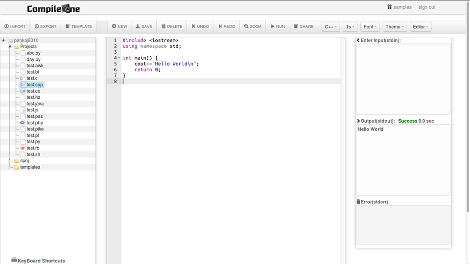 Spoj solutions In Python: 2014