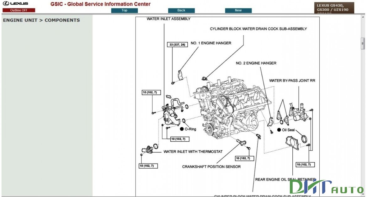 LEXUS GS300 / GS430 SERVICE INFORMATION LIBRARY [2005 - 2008 ...